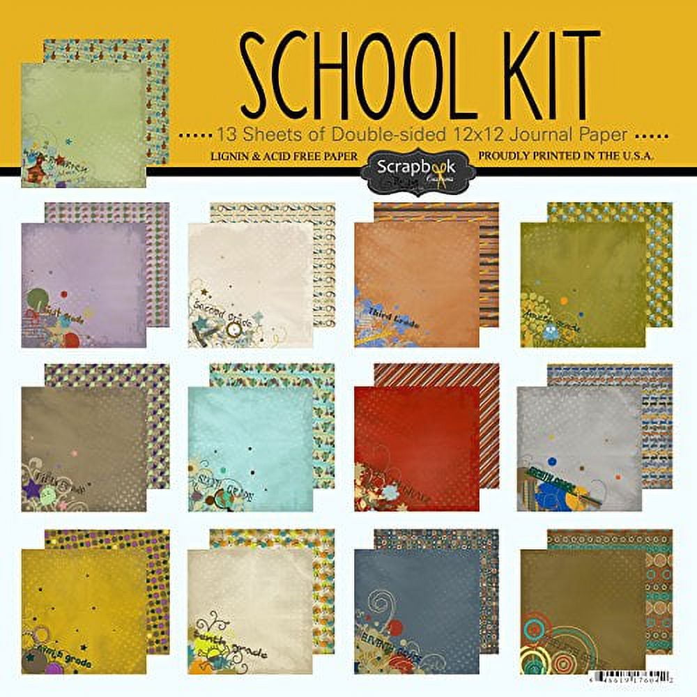 Scrapbook Customs 17604 School Scrapbook Kit - Walmart.com