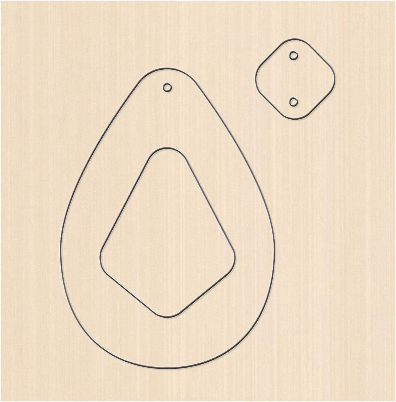 Scrapbook Embossing Wooden Die Cutting Leather Mold Pear Shape Cutting ...