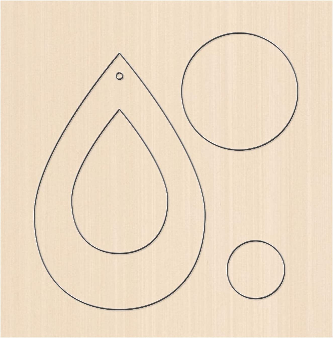 Scrapbook Embossing Wooden Die Cutting Leather Mold Teardrop/Circle ...