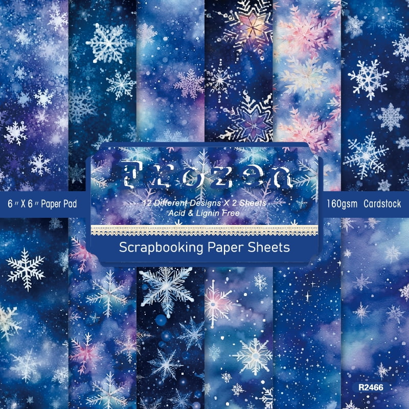 Scrapbook Paper, 24 Sheets Origami Crafts Cardstock Decoupage Paper 6 x ...