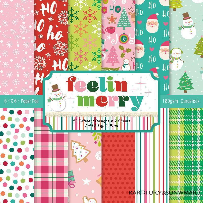 Scrapbook Paper, 48 Sheets Craft Scrapbooking Paper Pad 6"x6" Single ...