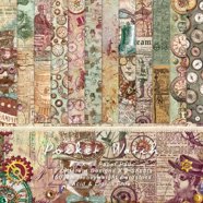 SunWMart Scrapbook Paper 16 Sheets, A5 Size Single Sided Scrapbooking ...