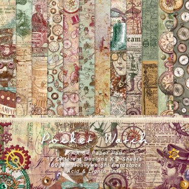 SunWMart A5 Single Sided Scrapbook Paper, 16 Sheets Special Craft Paper ...