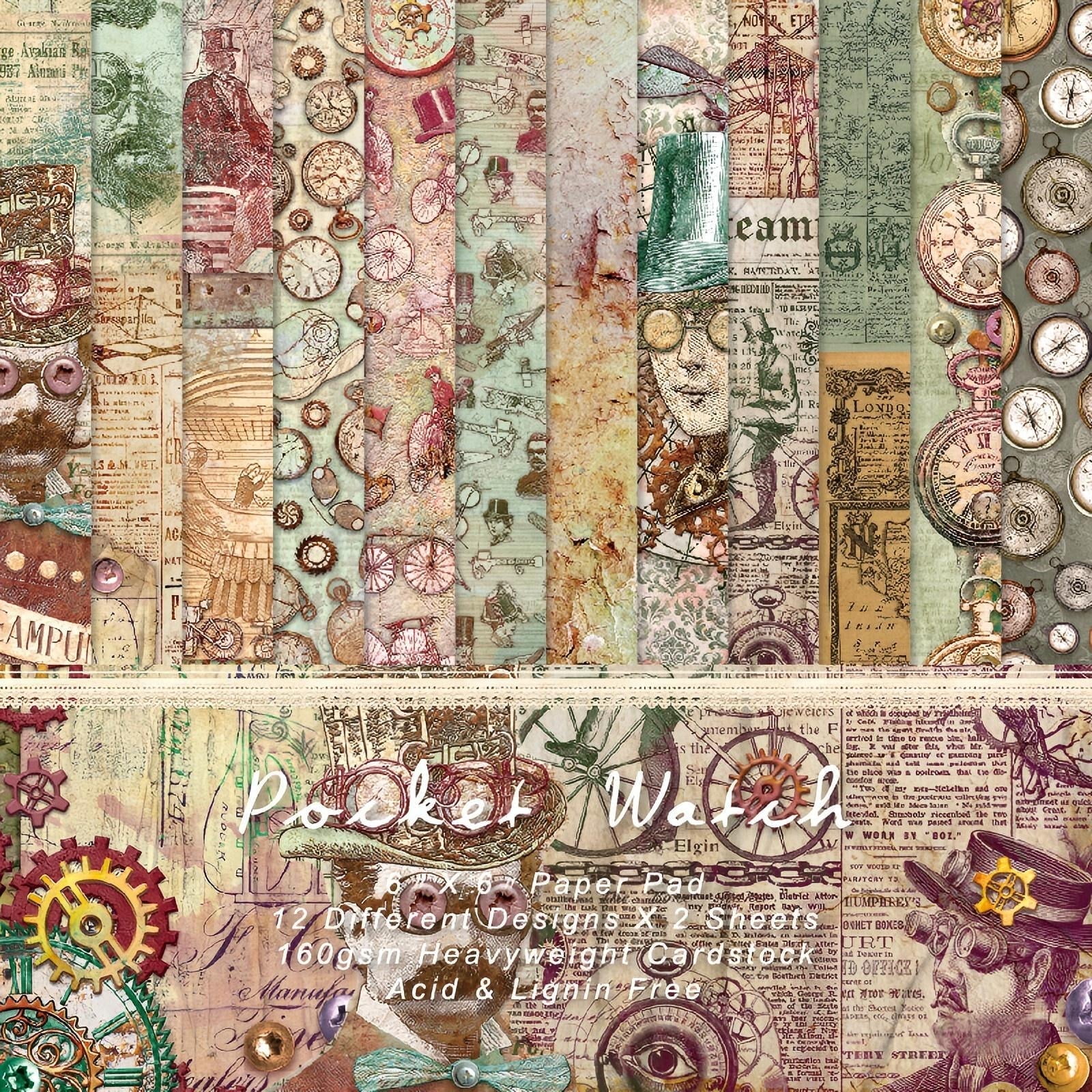 Scrapbook Paper Pad 6"×6" Single-Sided 48 Sheets Decopodge Craft Paper ...