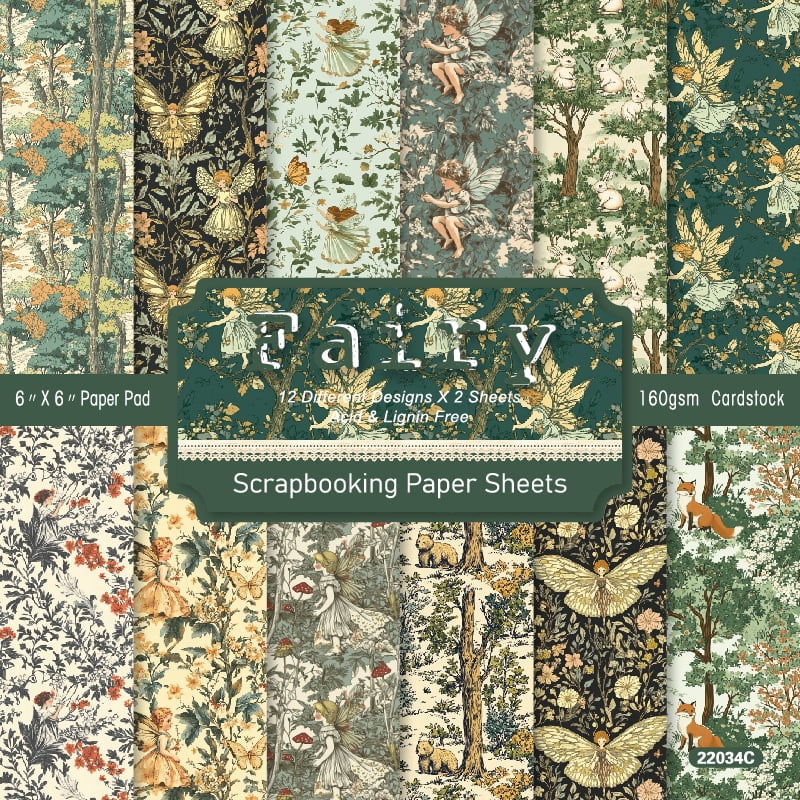 Scrapbook Paper, Vintage Cardstock Origami Paper Crafts Journaling ...