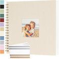 Scrapbook Photo Album 10x10 Inches 40 Pages Hardcover Kraft Paper Linen ...