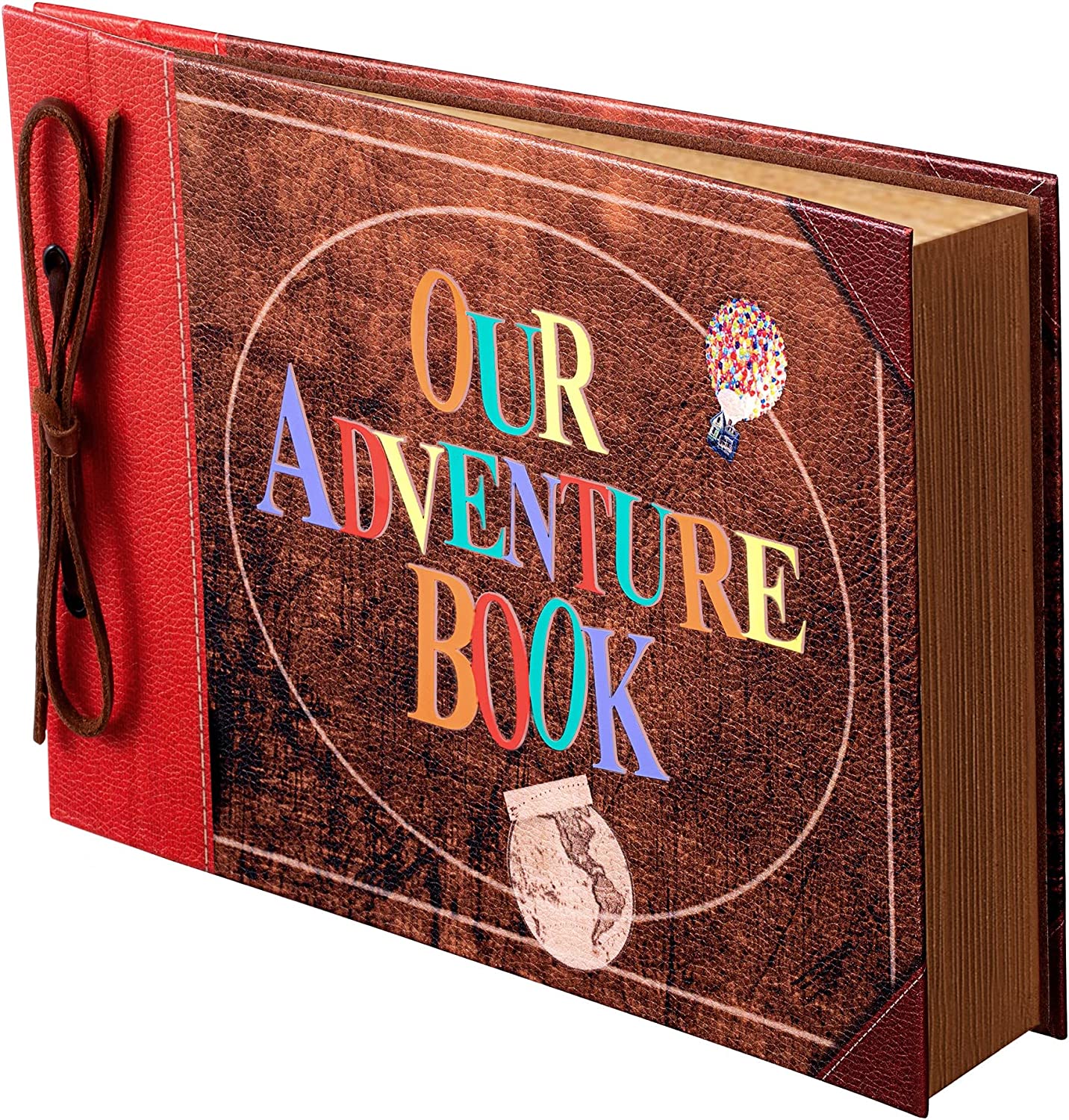 Scrapbook Photo Album,Our Adventure Scrap Book, Embossed Words Hard ...