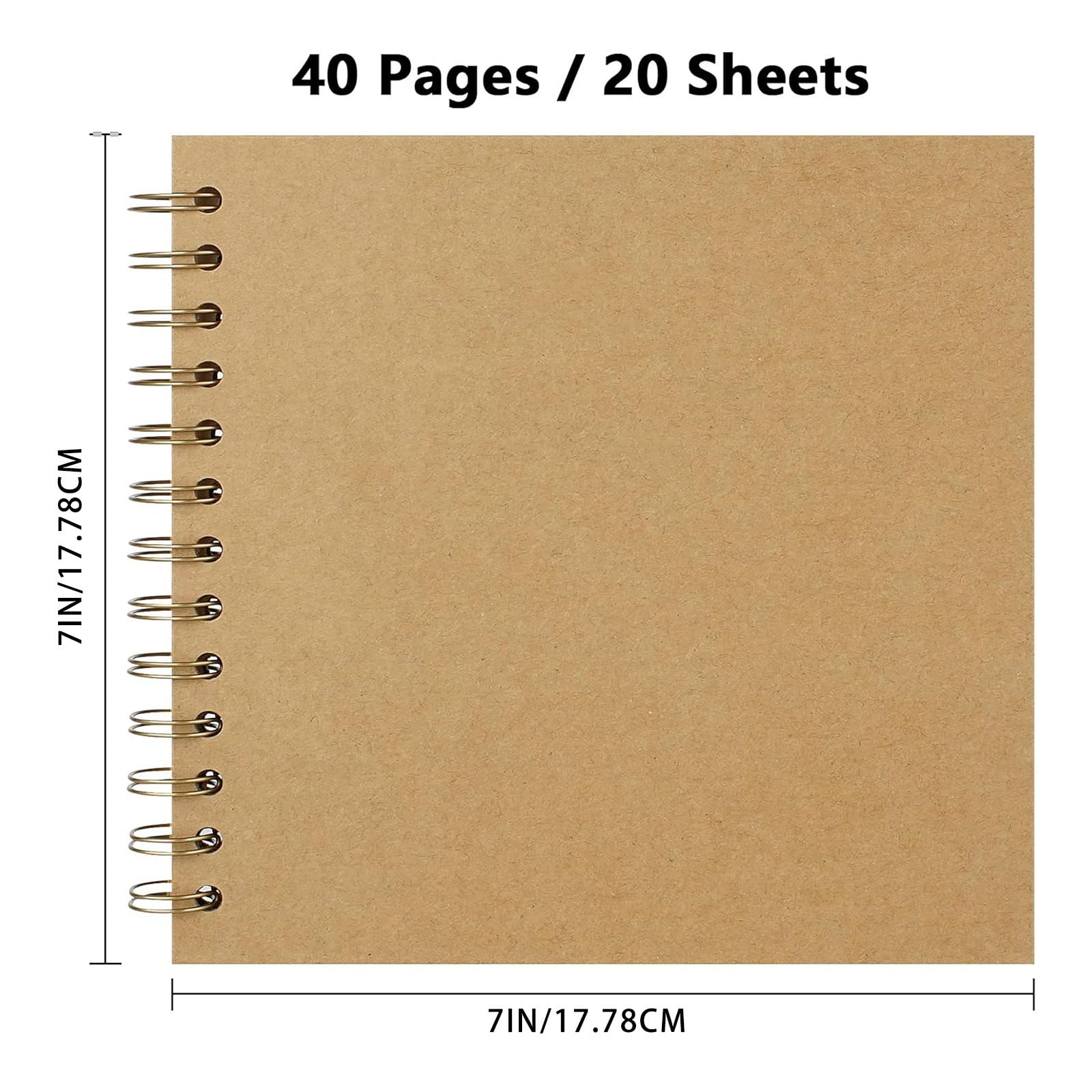 Scrapbook Photo Book 7 x 7 Inch DIY Scrapbook Photo Album 20 Sheets ...