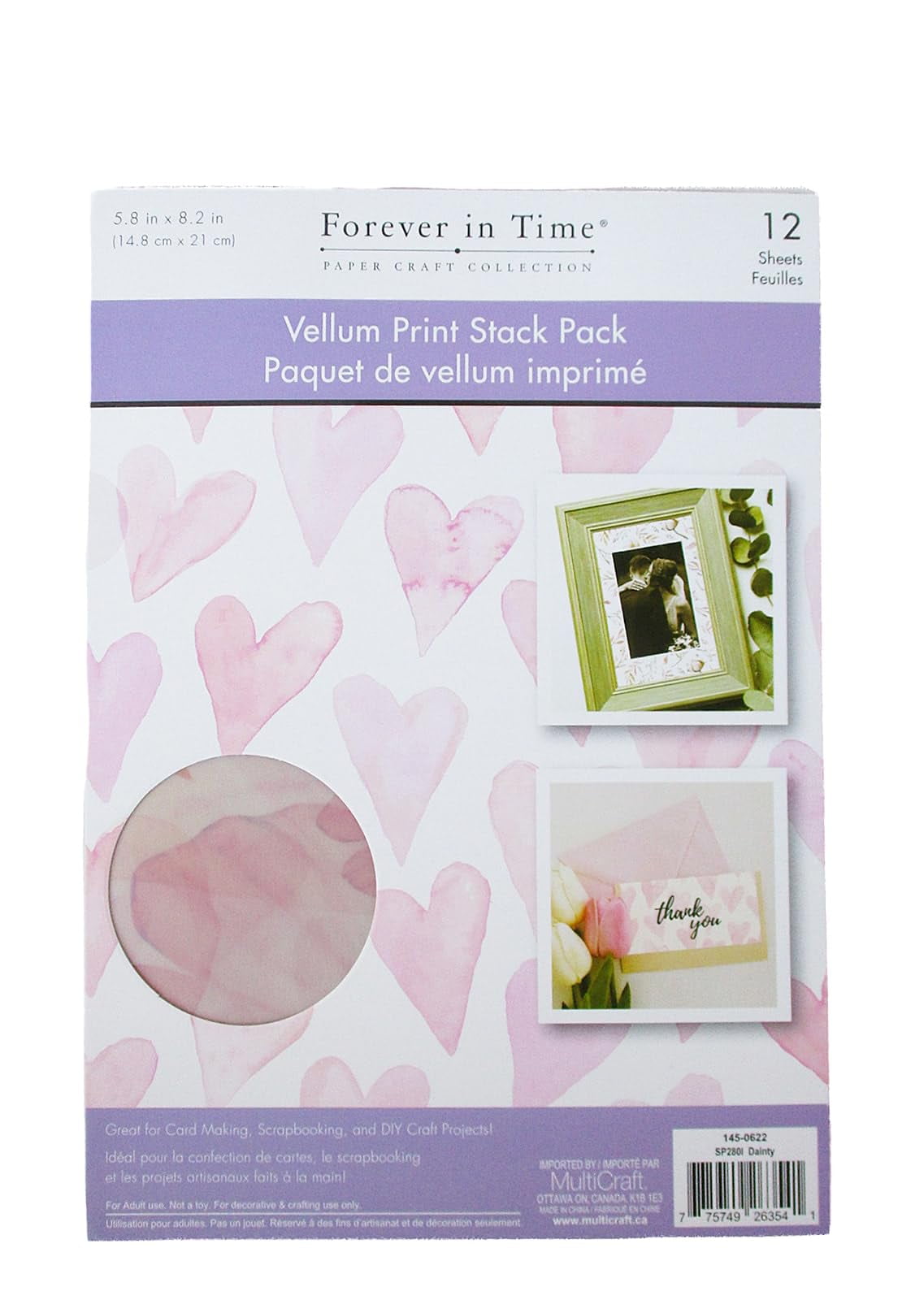 Scrapbook Vellum Print Stack Pack - Dainty - 12 Sheets - Walmart.com