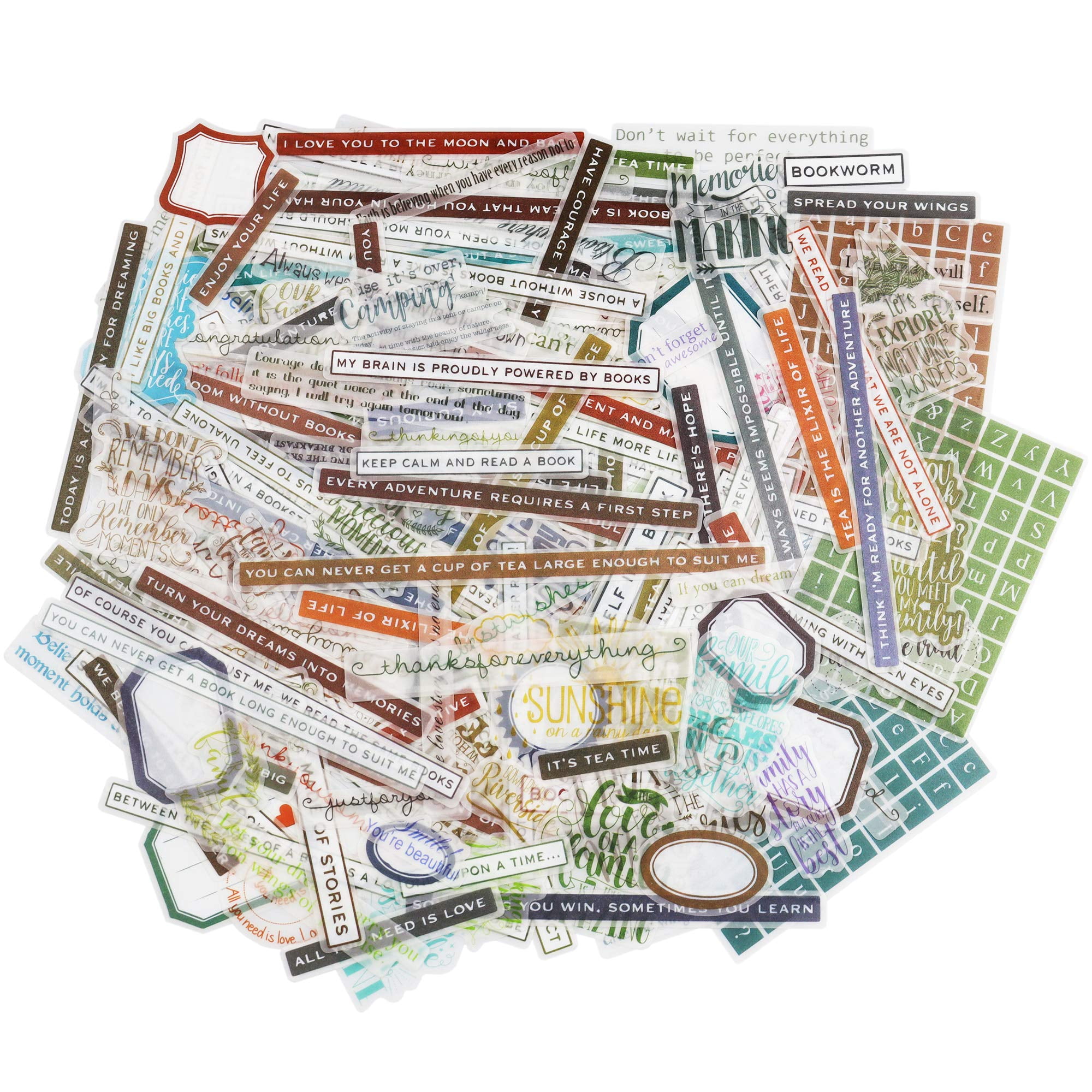 Scrapbooking Stickers Words by CATaireen Vintage DIY Decoration Tracing ...