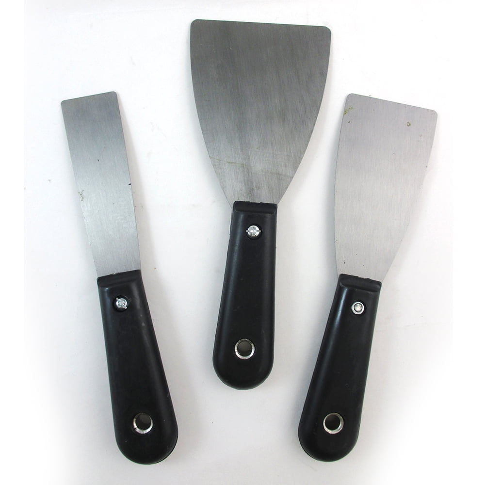 Scraper Set 1" 2" 3" Soft Grip Paint Wallpaper Removal Tool Popcorn ...