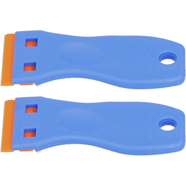 Scraper Tool, 2 Pcs Paint Scrapers Plastic Curved Handle for Floors ...