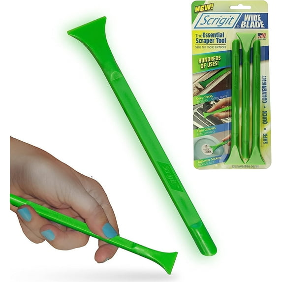 Scraper Wide Blade No-Scratch Plastic Scraper Tool, 3 Pack - The Handy ...