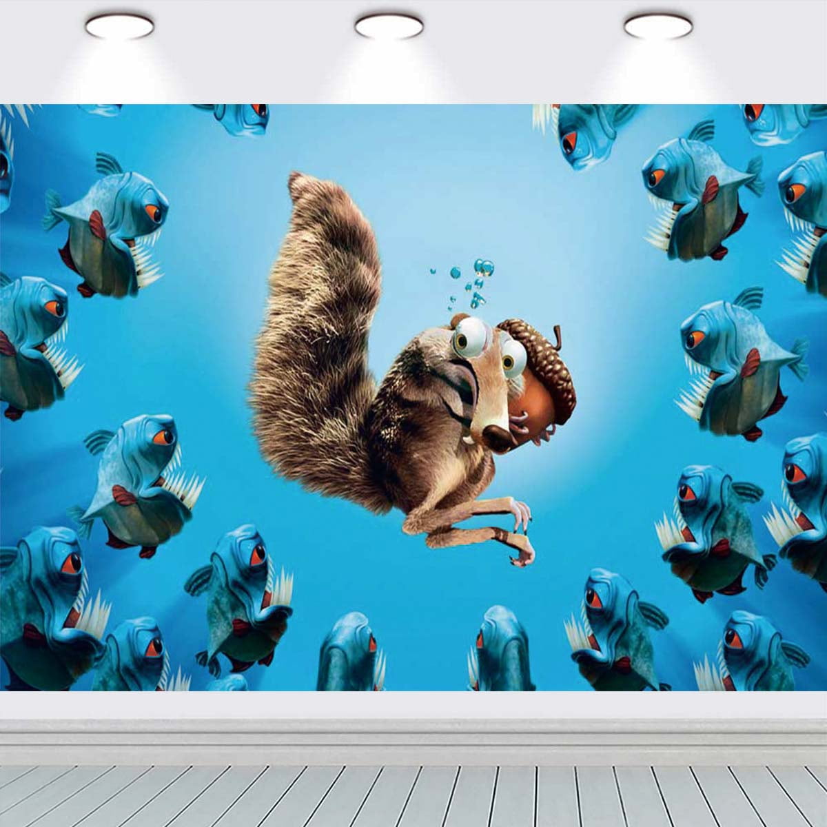 Scrat Ice Age school Poster Wall Decor Birthday Banner Backdrop ...