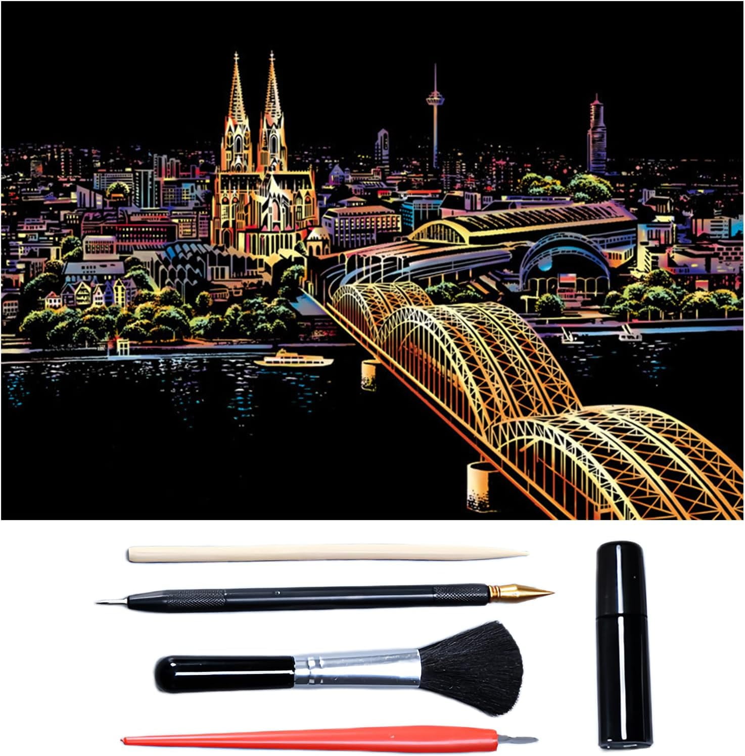 Scratch Art for Adults & Teens, Paint by Scratch 16 X 11.2 Inches ...