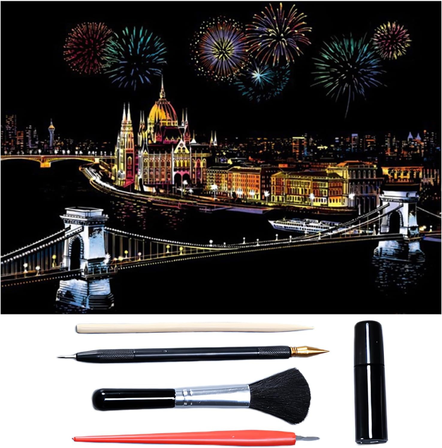 Scratch Art for Adults & Teens, Paint by Scratch 16 X 11.2 Inches ...