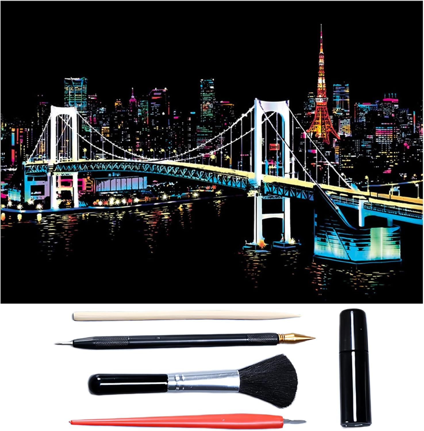 Scratch Art for Adults & Teens, Paint by Scratch 16 X 11.2 Inches ...