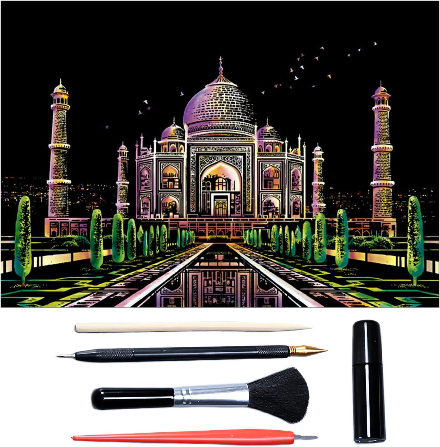 Scratch Art for Adults & Teens, Paint by Scratch 16 X 11.2 Inches ...