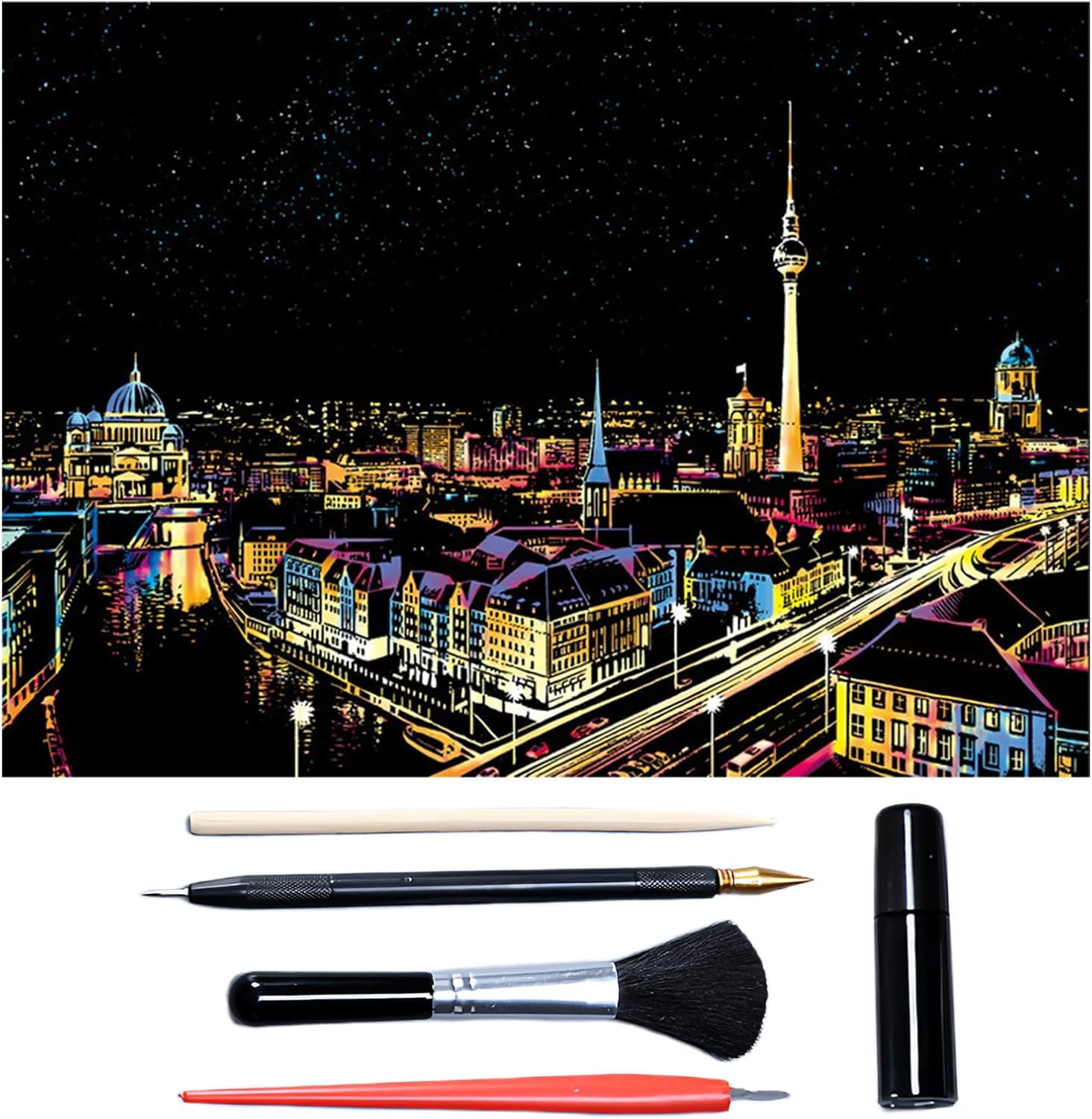 Scratch Art for Adults & Teens, Paint by Scratch 16 X 11.2 Inches ...