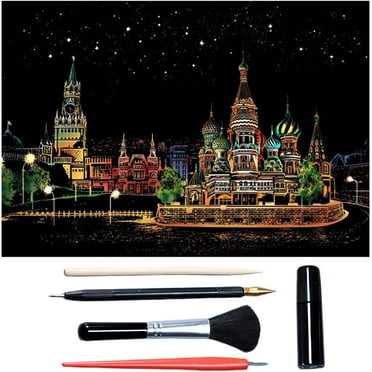 Melissa & Doug Scratch Art Magic Combo Pack With 4 Scratch Art Boards ...