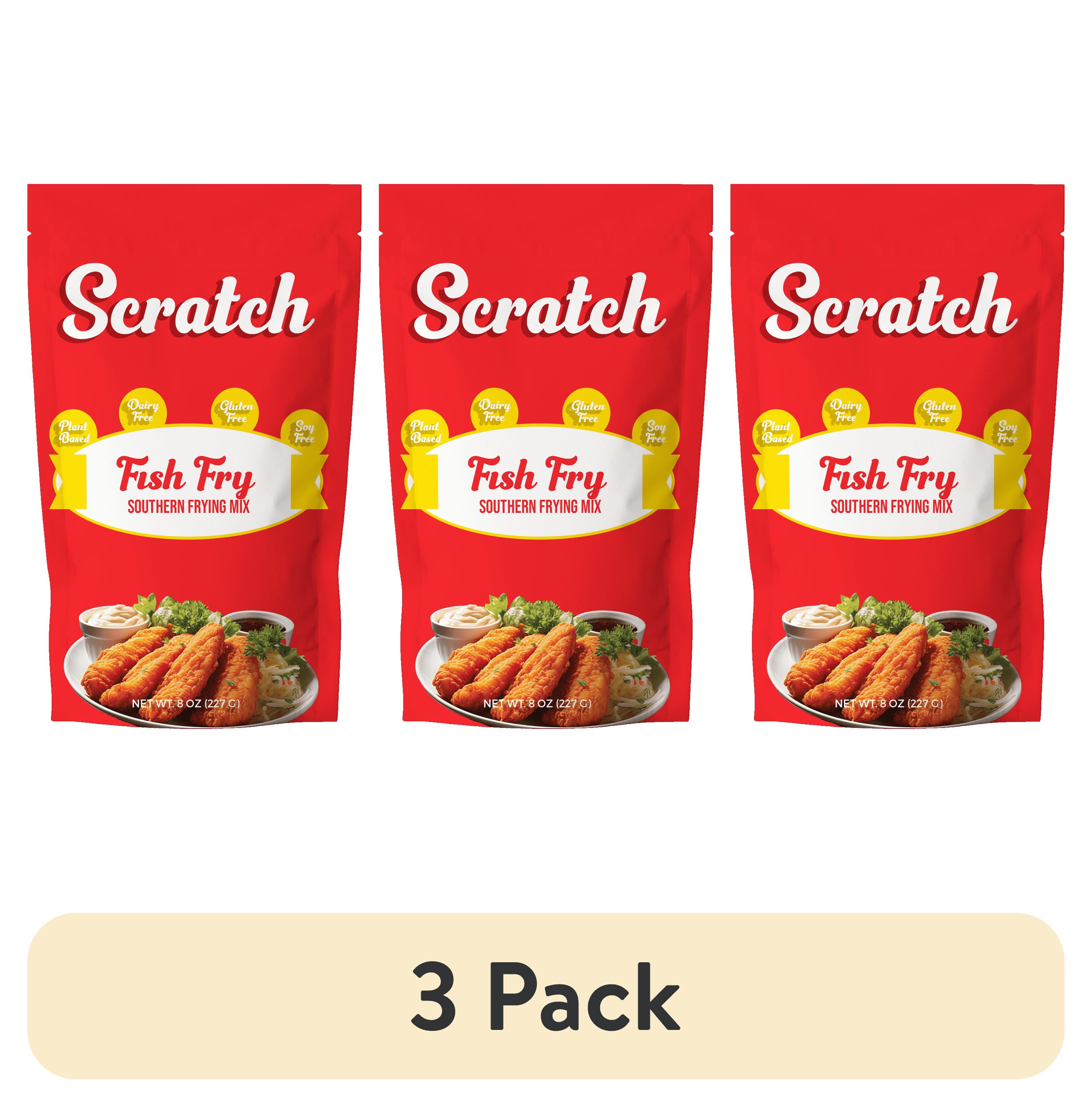 (3 pack) Scratch Cajun Fish Fry Batter & Seasoning - Gluten Free, Dairy ...