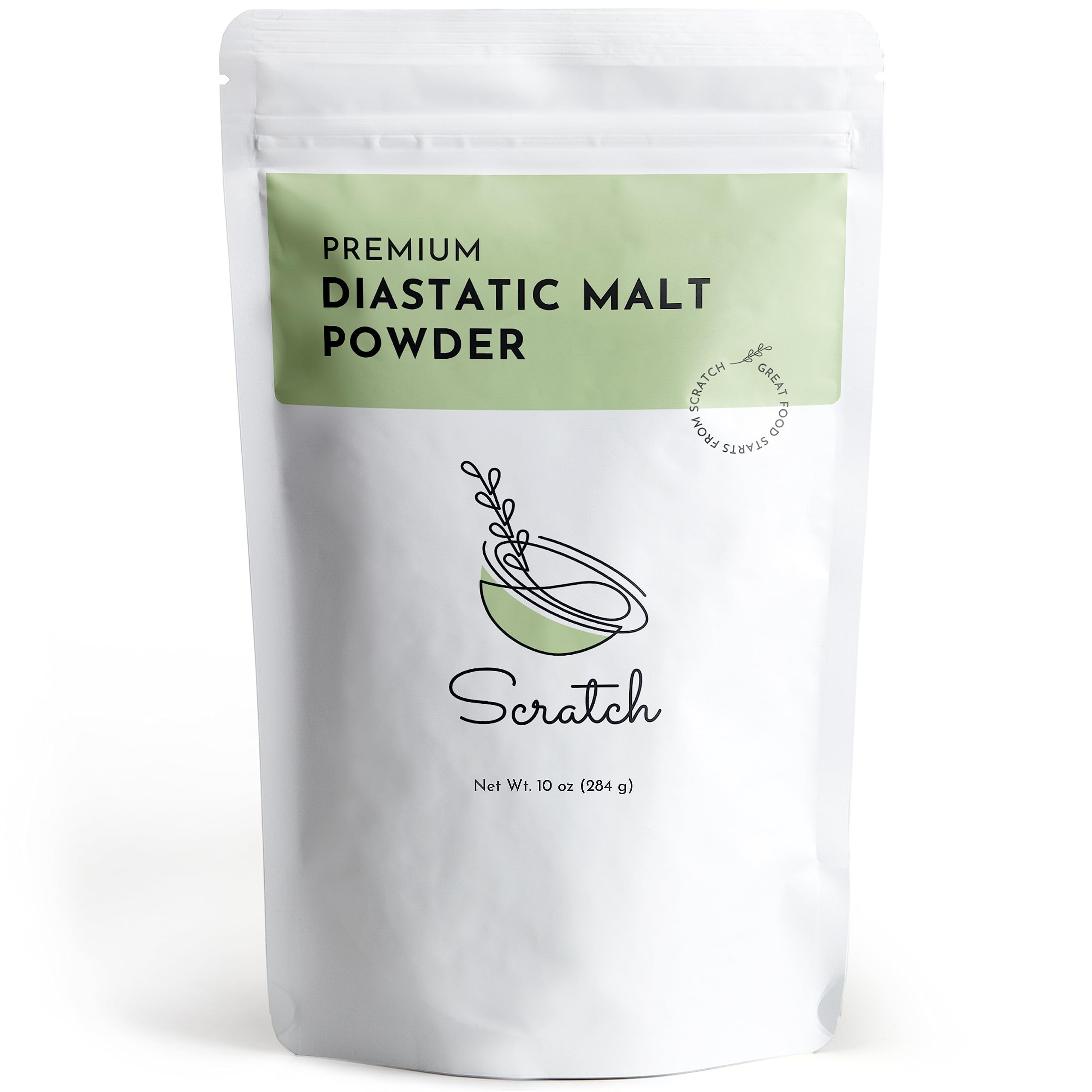 Scratch Diastatic Malt Powder DEF29 for Baking - (10oz) Dried Barley ...