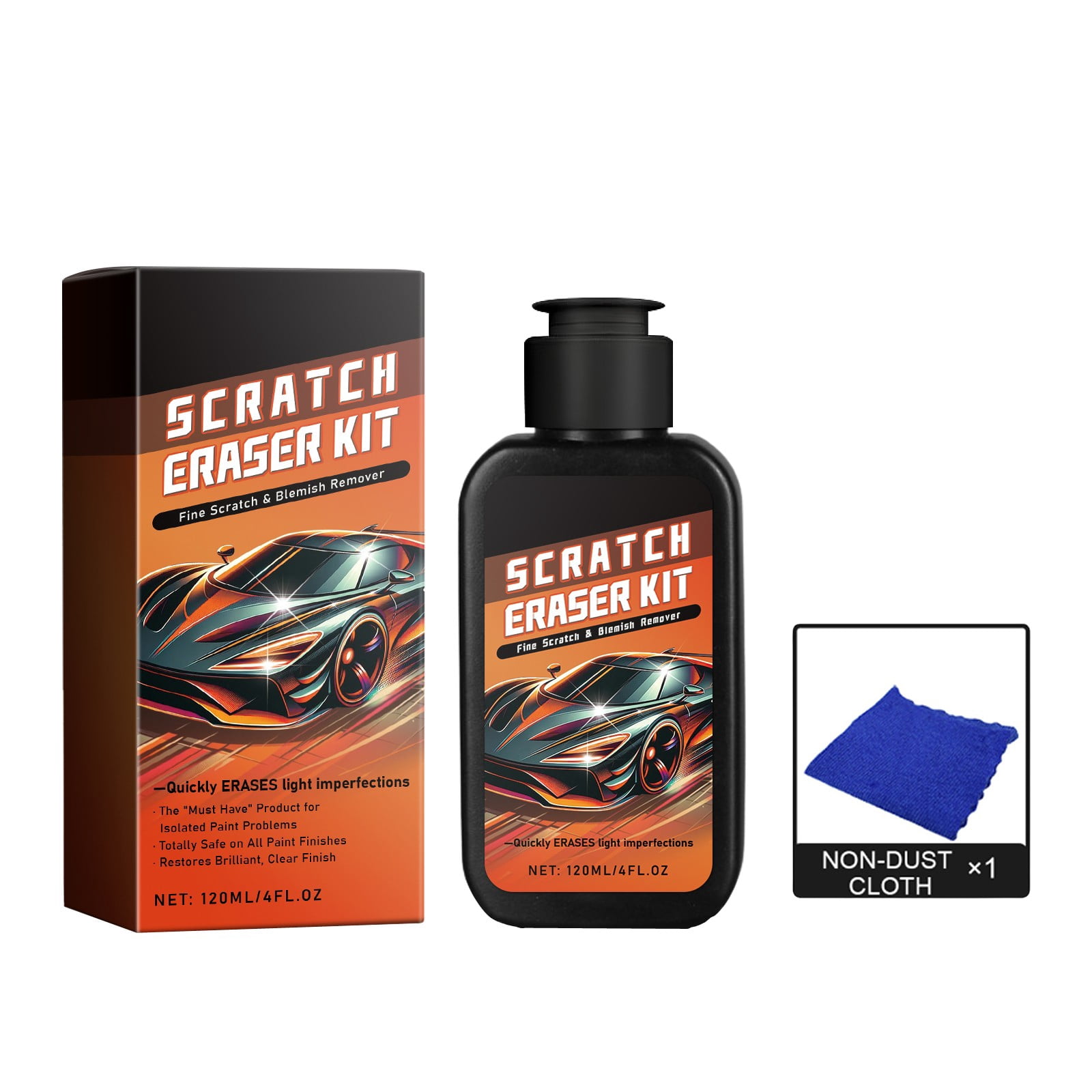 Scratch Eraser Kit for Cars Ultimate Solution for Fine Scratch & Swirl ...