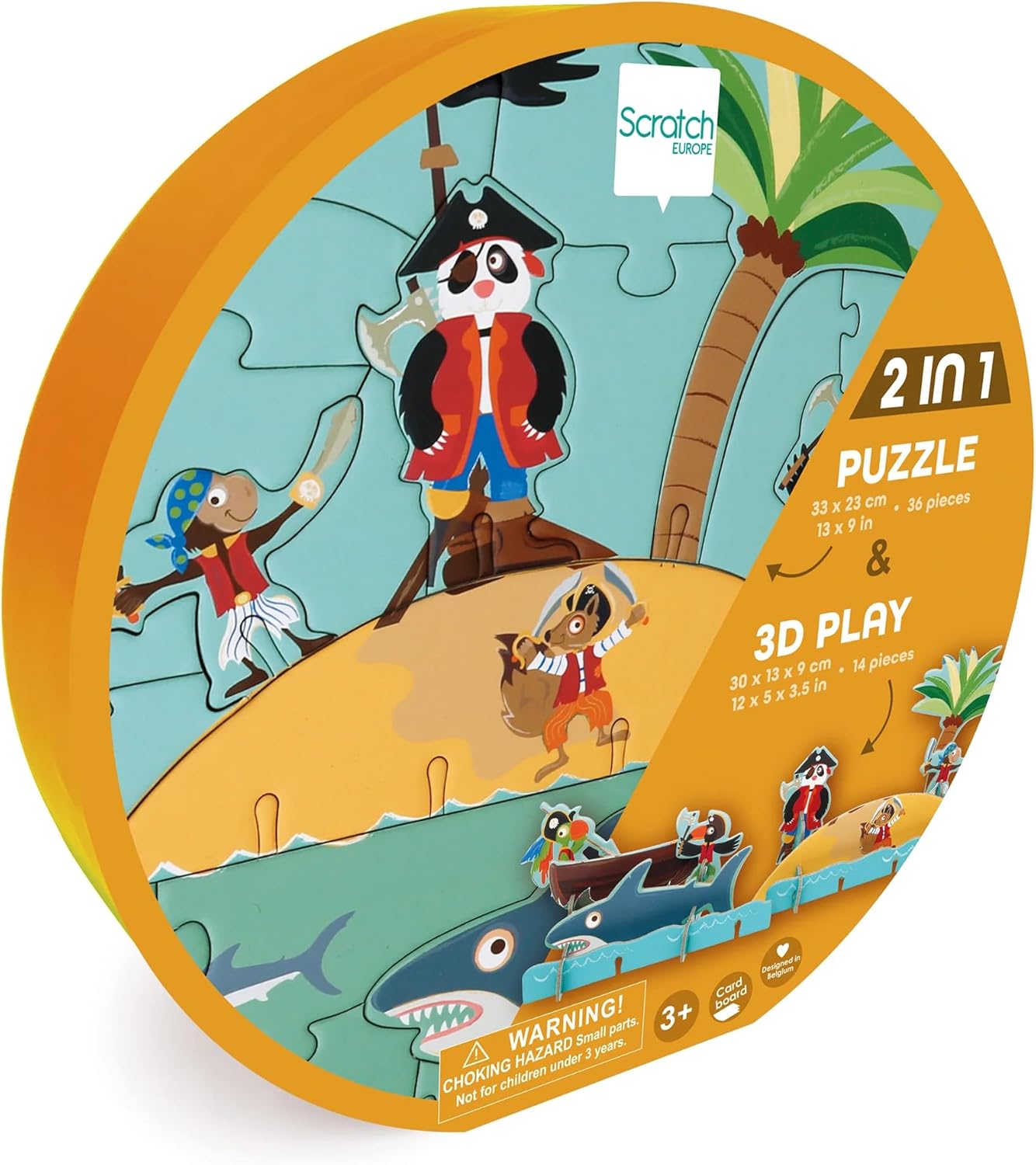 Scratch Europe - 3D Play Puzzle: PIRATES, 36 pieces - Walmart.com