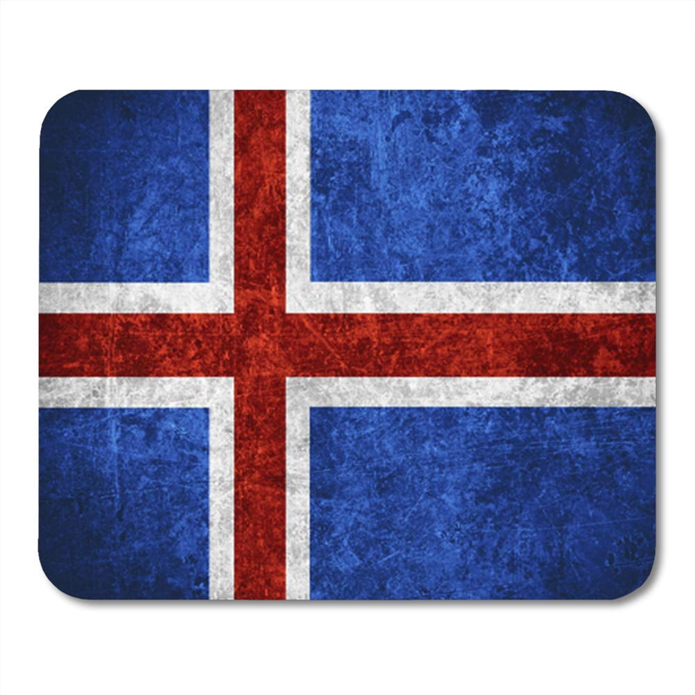 Scratch Flag of Iceland Icelandic on Scratched Vintage Sign Symbol ...