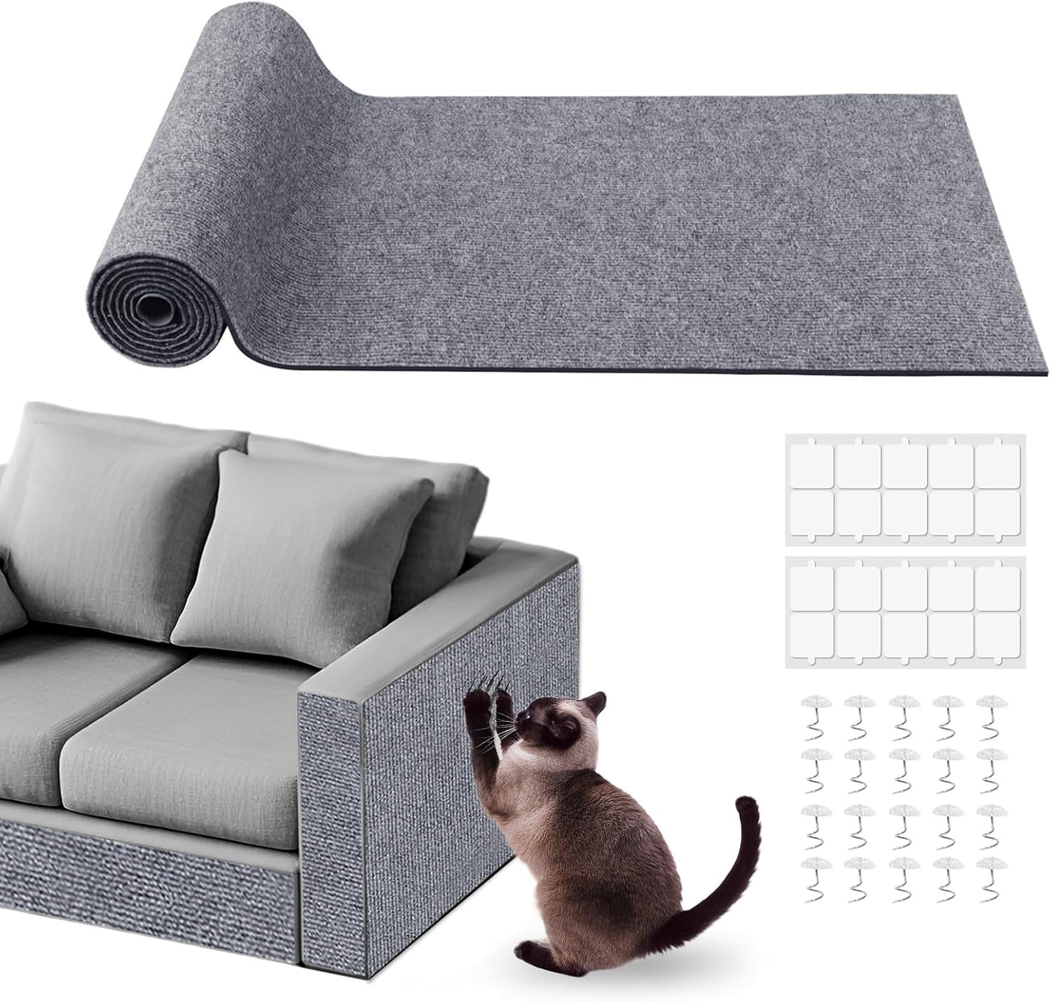 Scratch Furniture Protector for Couch, Wall & Door Guard, Trimmable ...