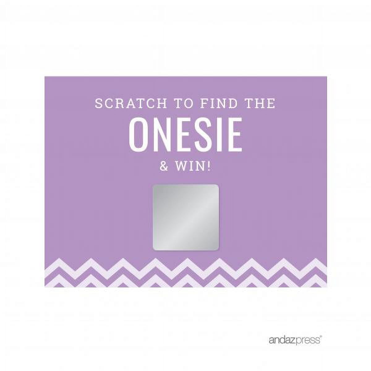 Scratch Off Game Cards Lavender Chevron Baby Shower Games, 30-Pack ...