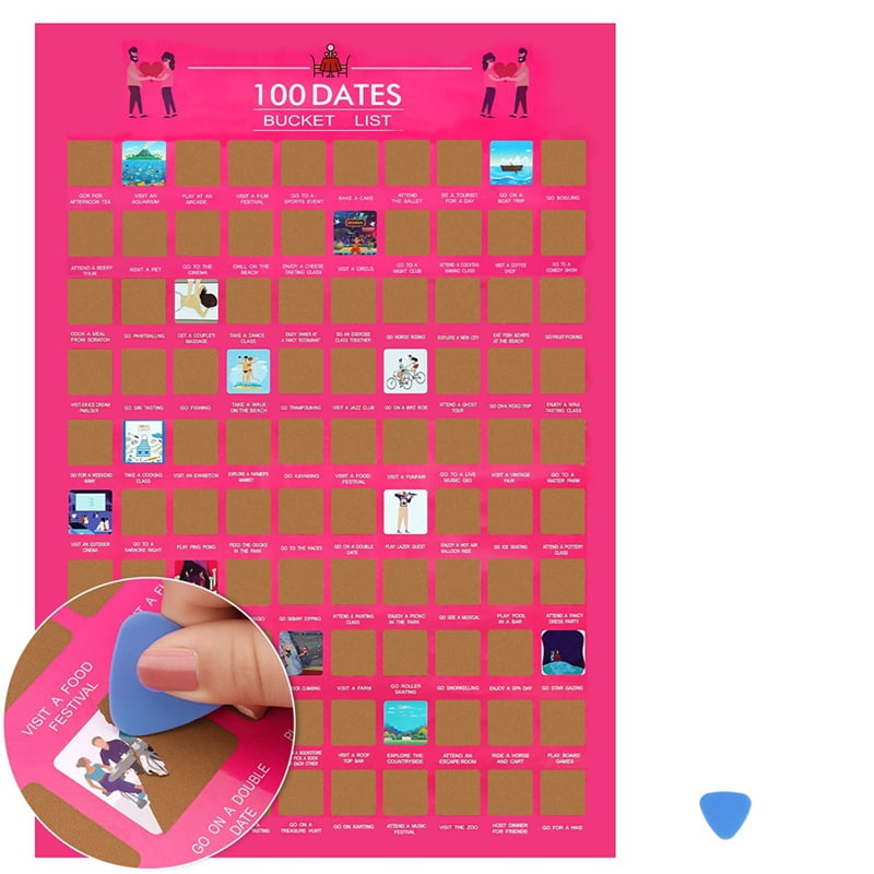 Scratch Off Poster Couples Bucket List Poster Things to Do Bucket List ...