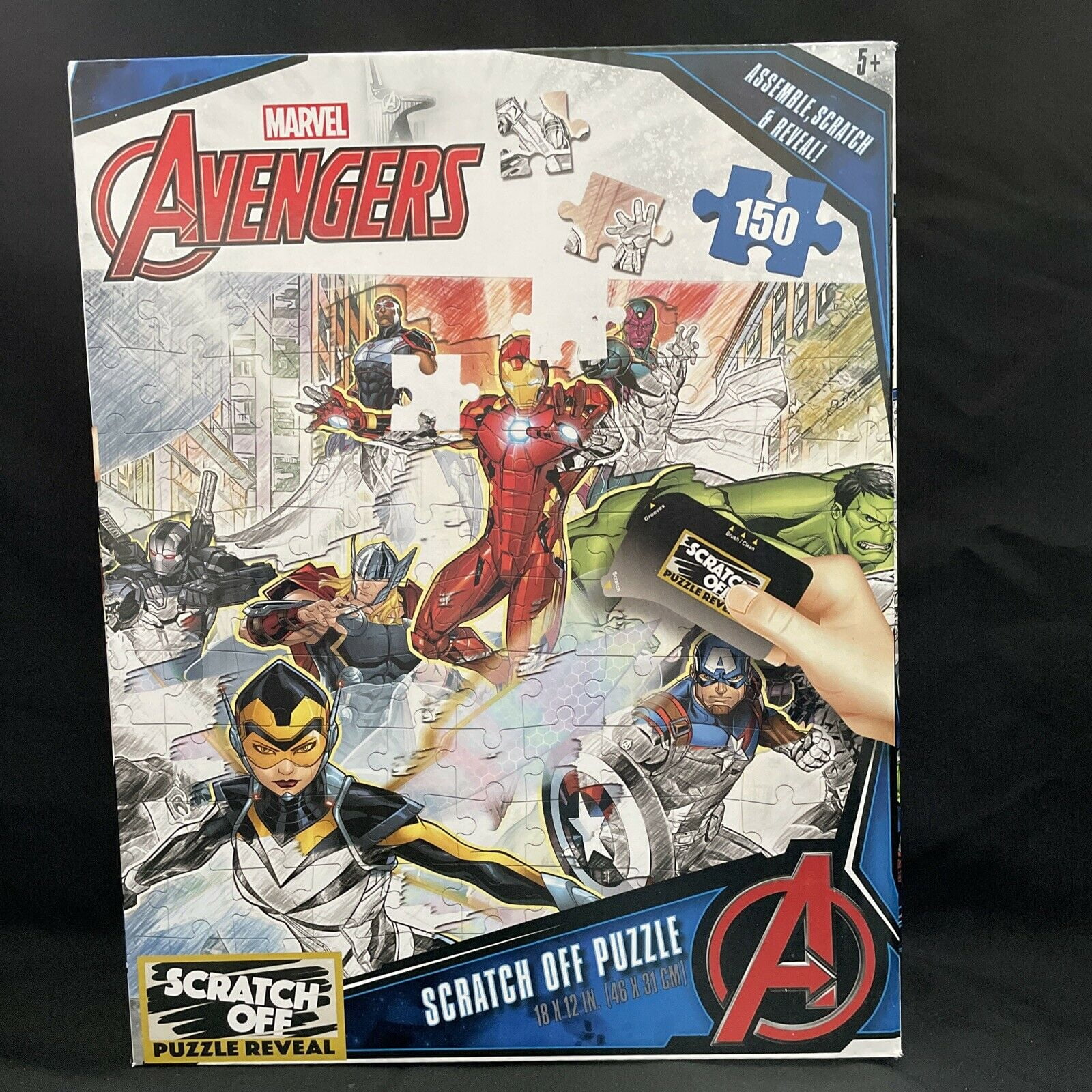 Scratch Off Puzzle Reveal Marvel Avengers- 150 Pieces Ages 5+ - Walmart.com