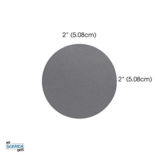 Scratch Off Sticker 2 inch Silver Round Labels for DIY Make Your Own ...