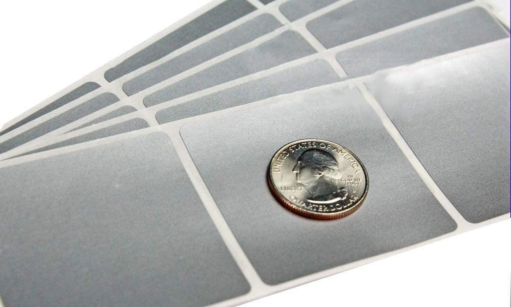 Scratch Off Sticker 2 inch Silver Square Labels for DIY Make Your Own ...