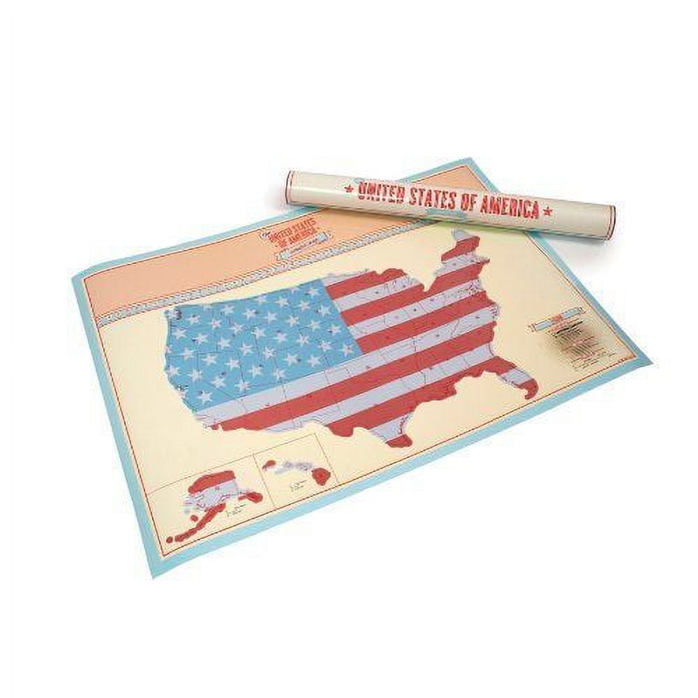 Scratch Off United States of America Map USA Travel Edition Map Poster ...