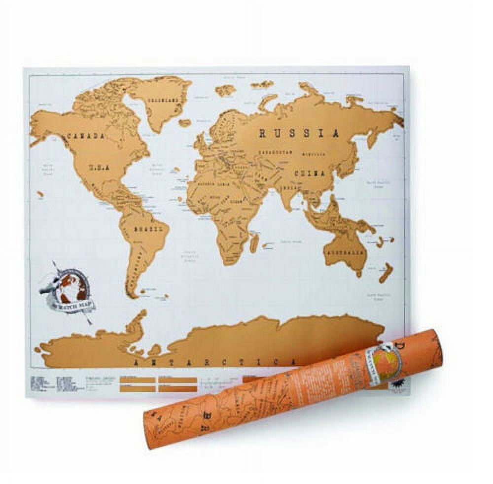 Scratch Off World Map Amazing Educational Personalized World Map Poster ...