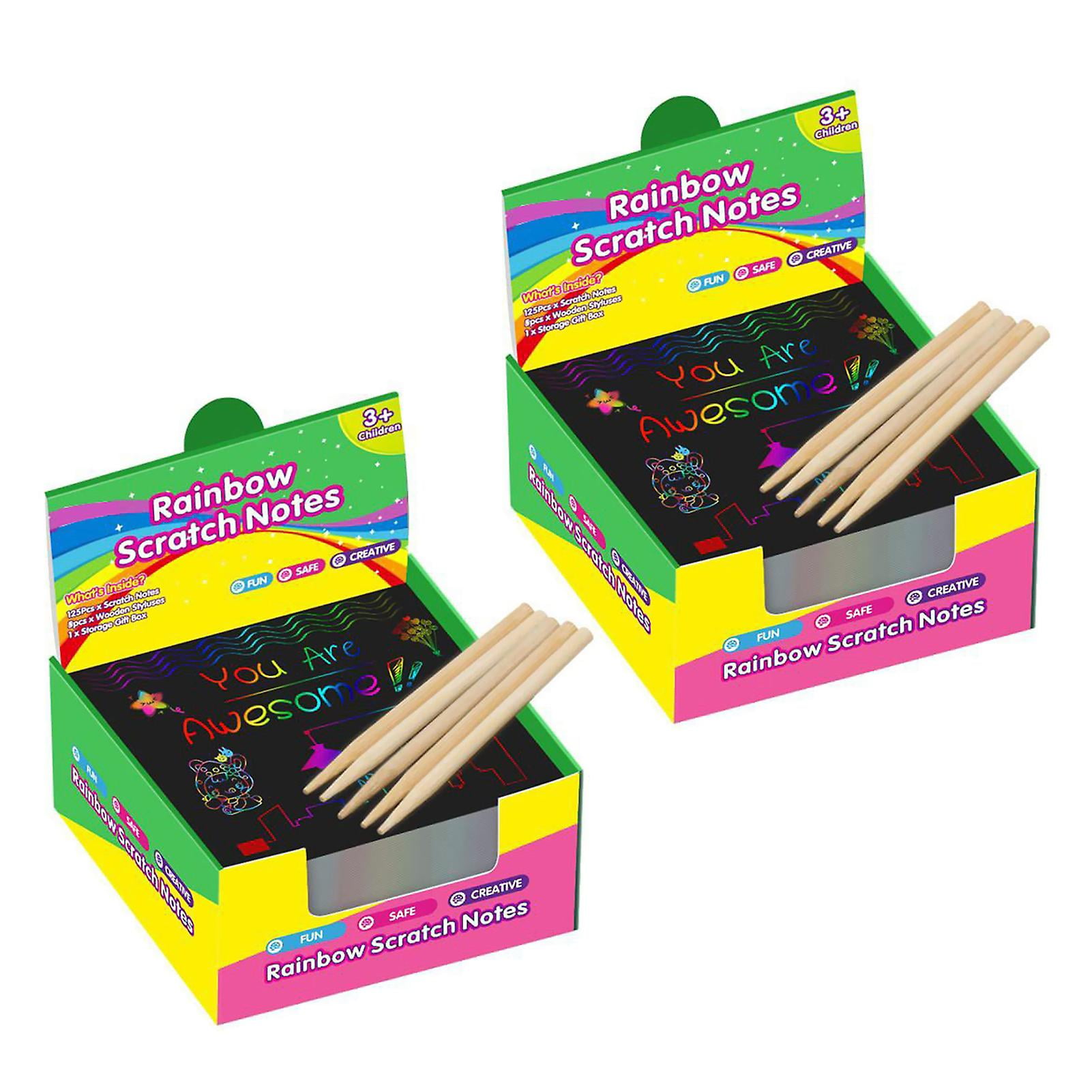 Scratch Paper Sets for Art Projects Funny Children's Easy DIY Activity ...