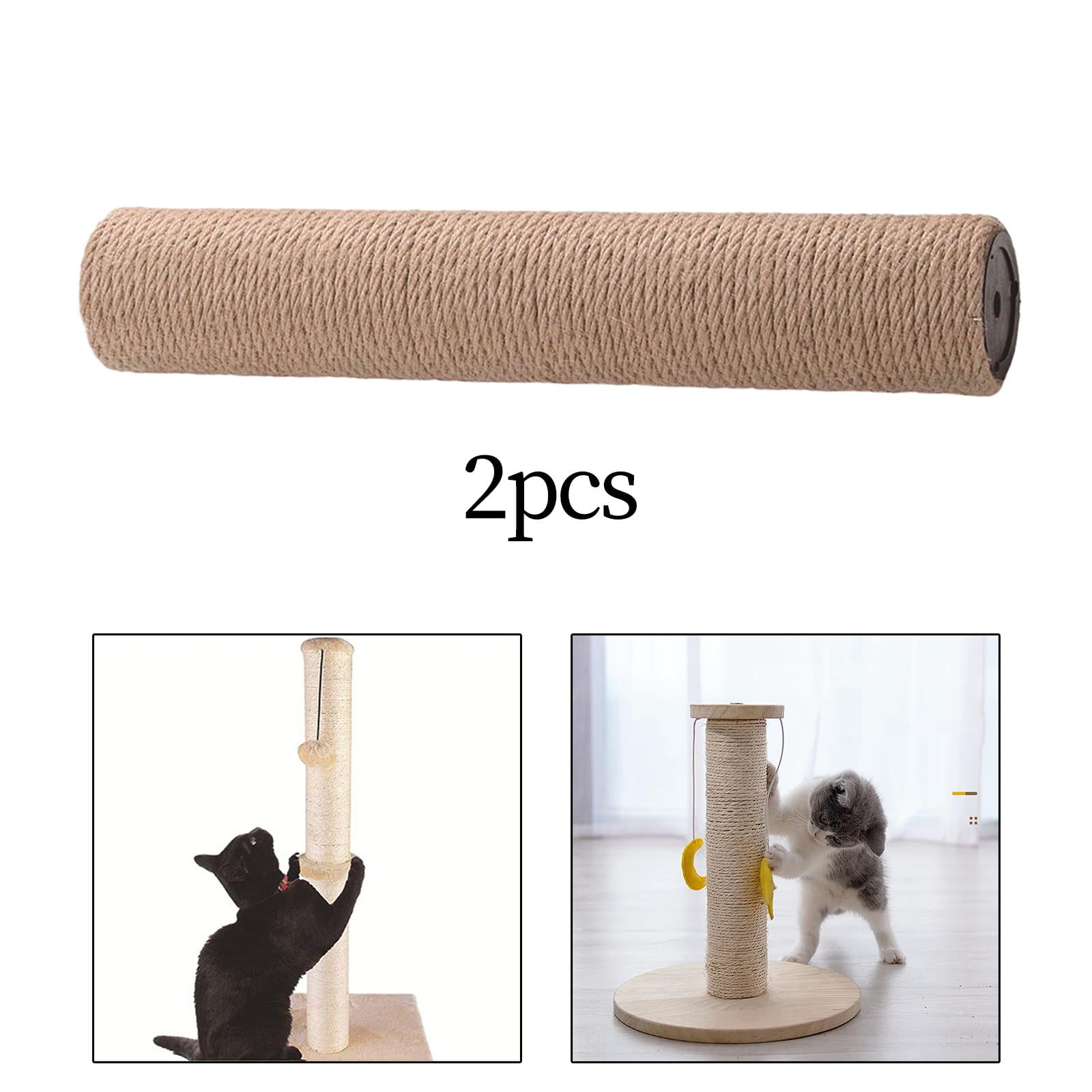 Scratch Post Refill Pole, Natural Sisal Rope Extension Post Interactive ...
