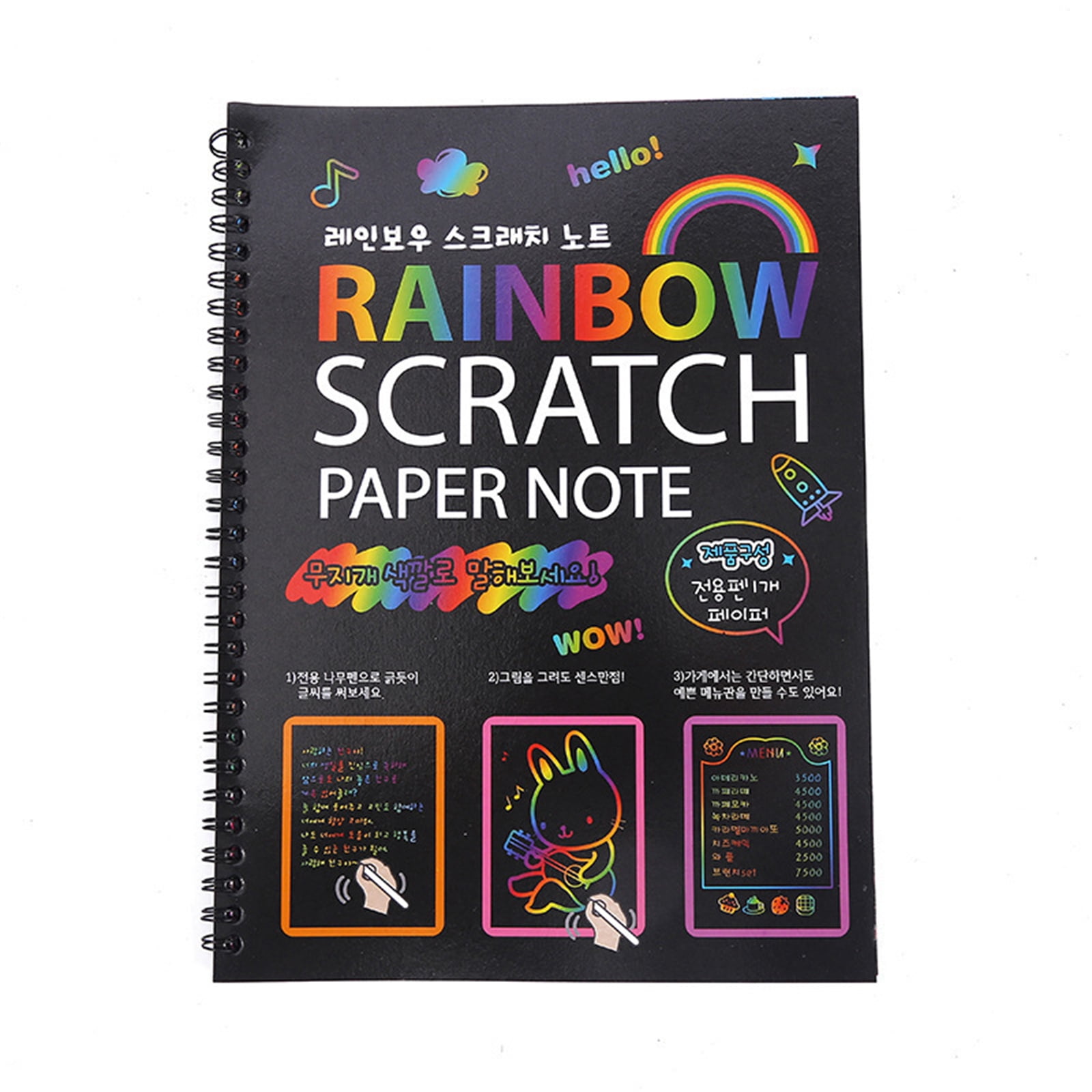 Scratch Postcards Art Craft Scraping Paintings Paper Kids DIY Drawing ...