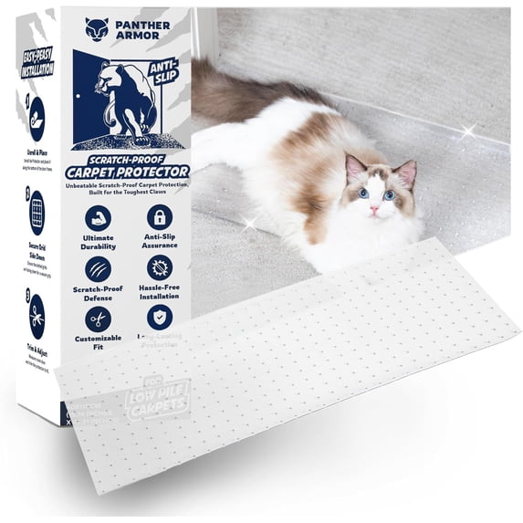 Scratch-Proof Carpet Protector for Pets, Plastic Rug Runner and Cover ...