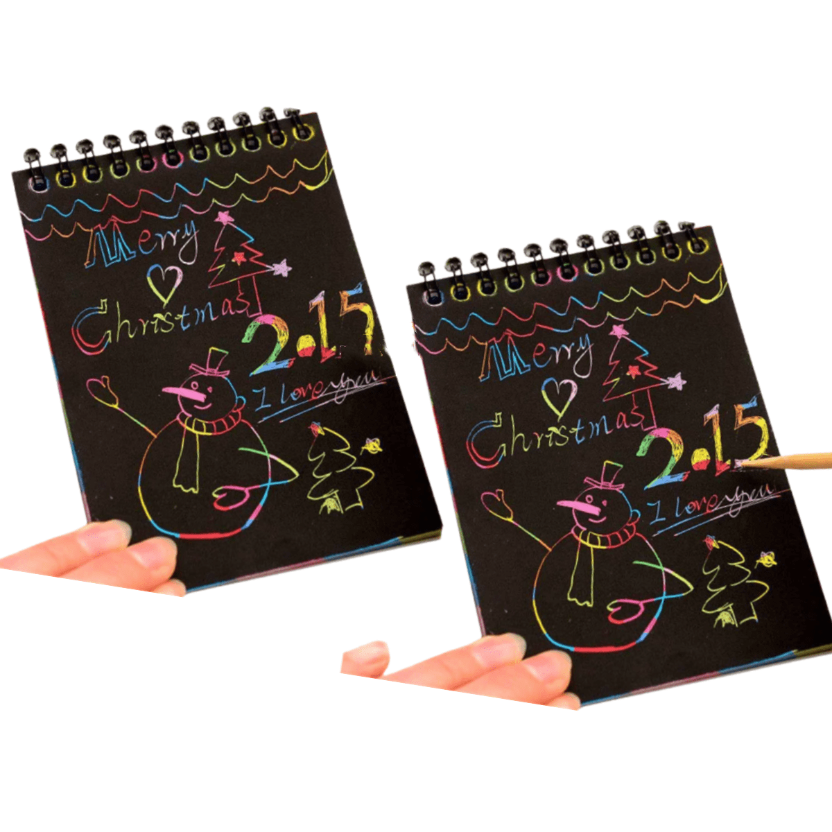 Scratch Rainbow Art for Kids,2 Pack Scratch Off Paper Children Art ...