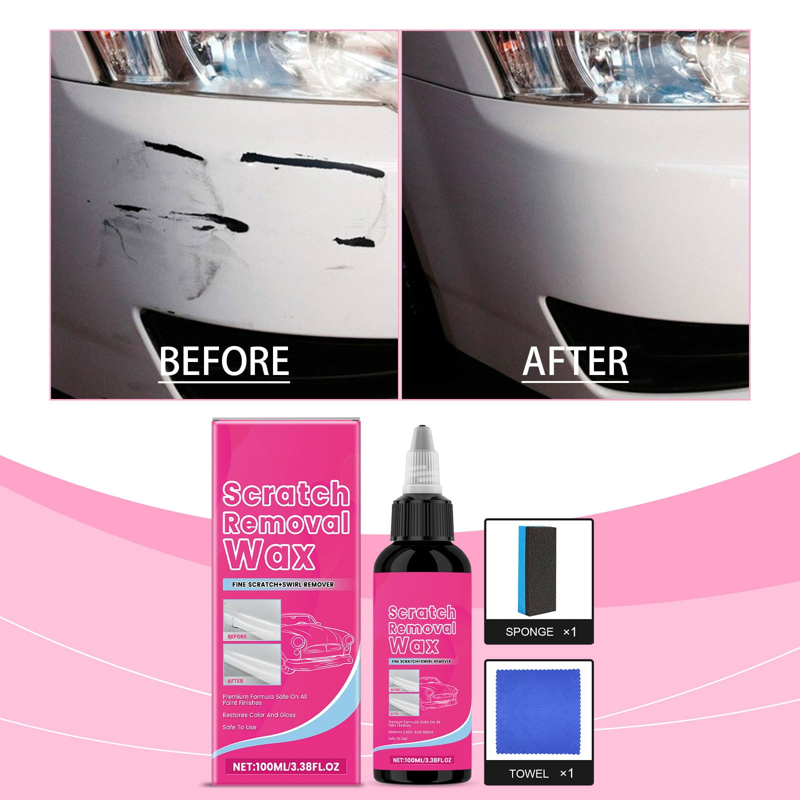 Scratch Removal Car Paint Coating, 100ml Fluid, Polishing Maintenance, Antis-fouling Paint ...