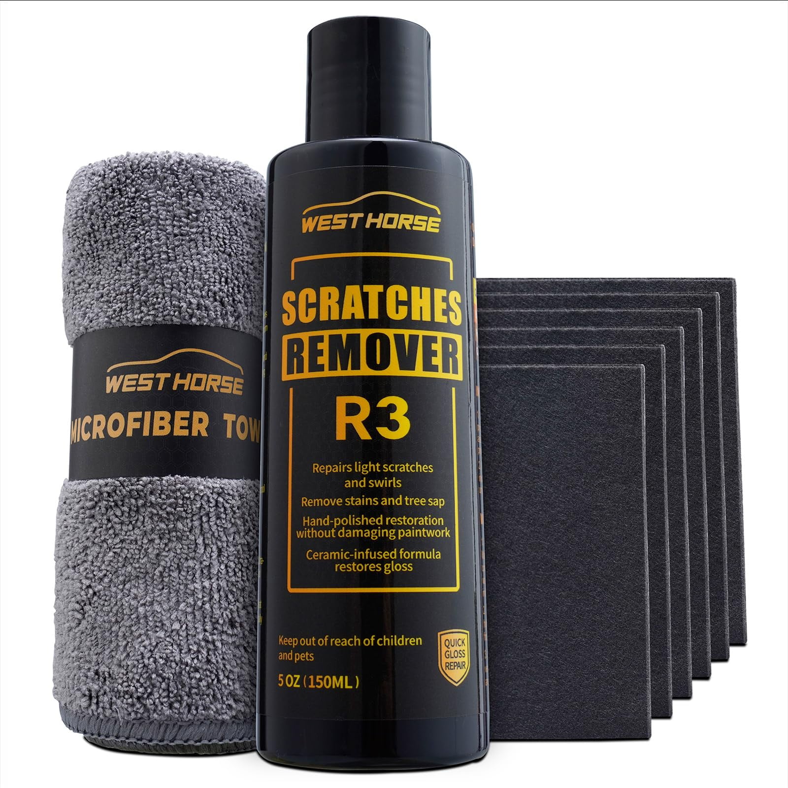 Scratch Remover R3 – Car Paint Scratch Repair Kit for Light Scratches ...