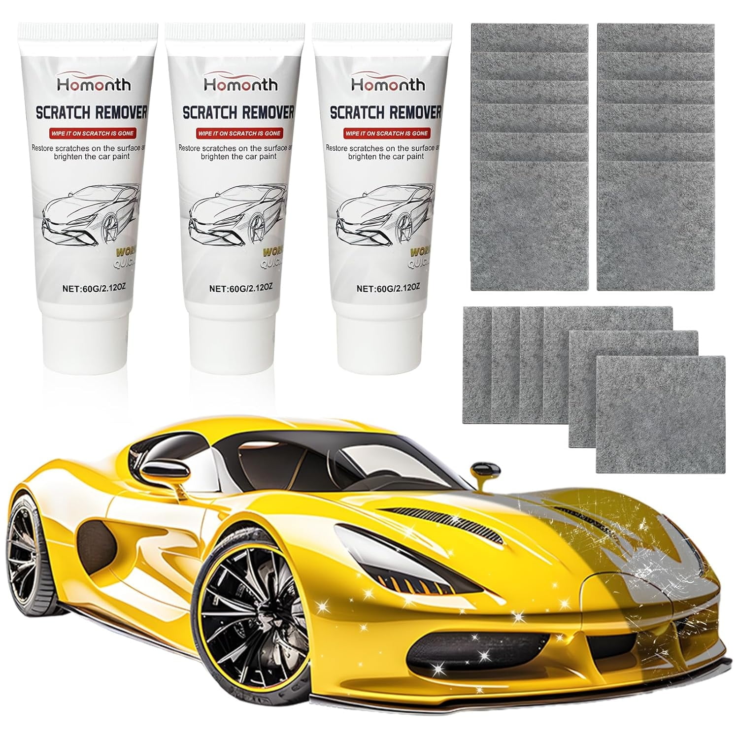 Scratch Remover for Vehicles - 2025 Upgrade Nano Sparkle Cloth Car ...