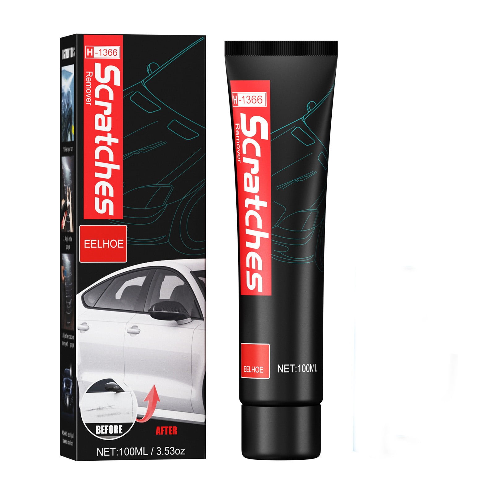 Scratch Repair Wax for Car,Car Paint Scratch Repair Paste,Car Scratch ...