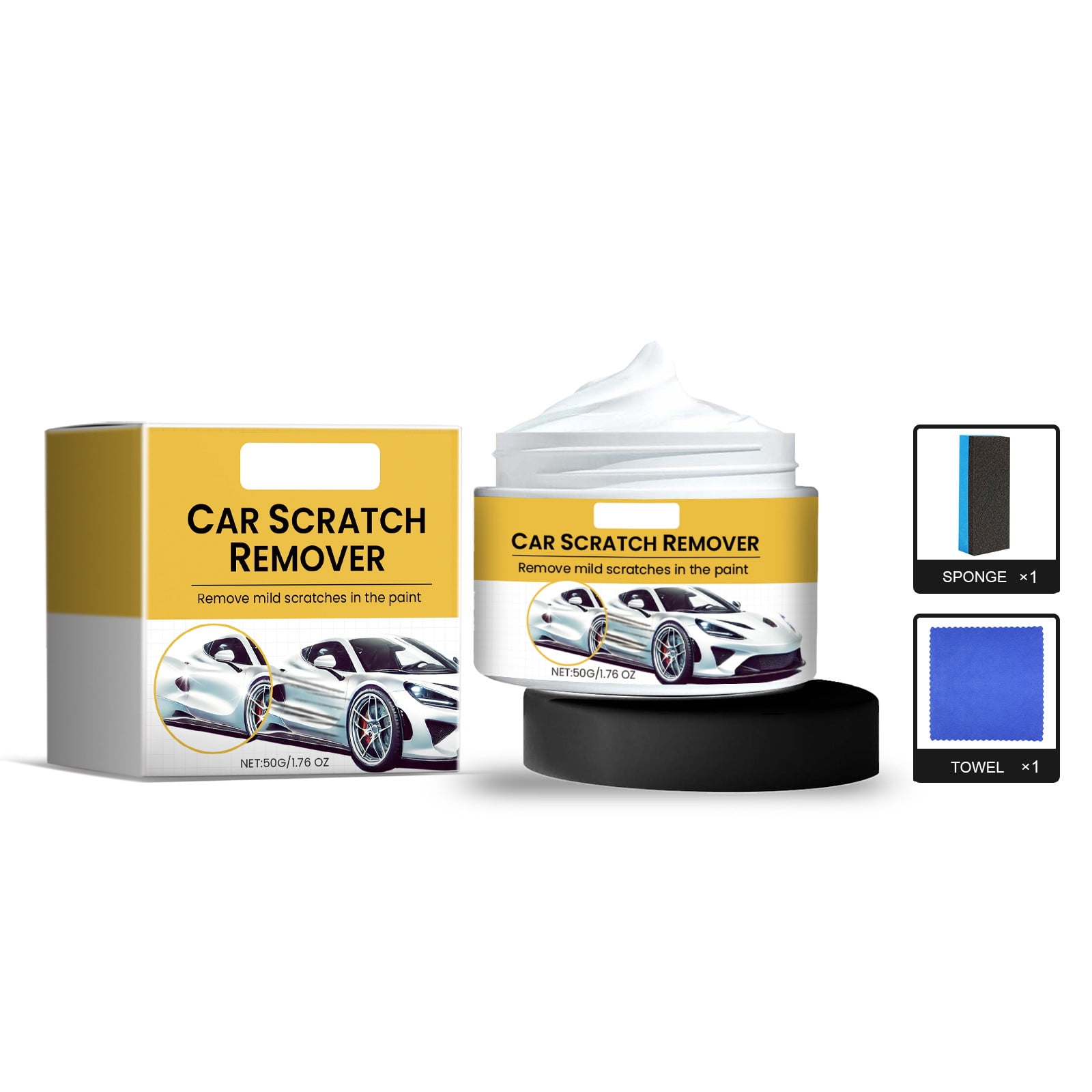 Scratch Repair Wax for Car, Car Scratch Remover Kit Car Scratch Repair ...
