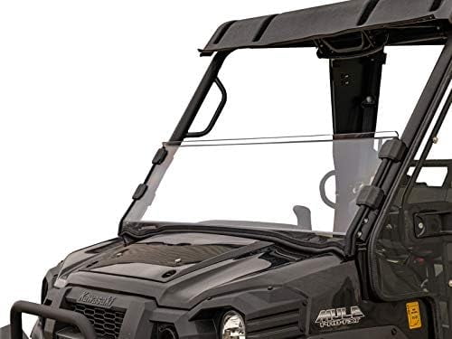 Scratch Resistant Half Windshield for 2016+ Kawasaki Mule Pro DX, DXT ...