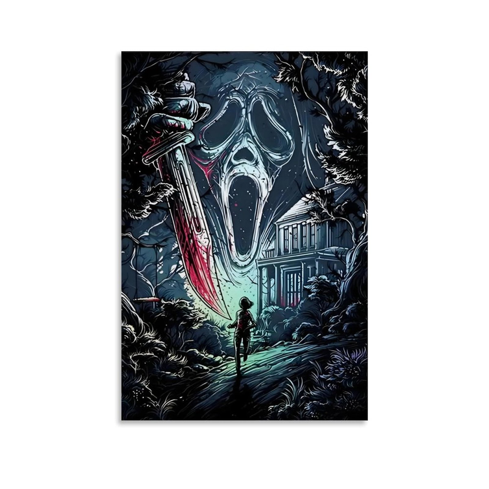 Scratch-Resistant Horror Movie Character Canvas Art Print Poster Canvas ...