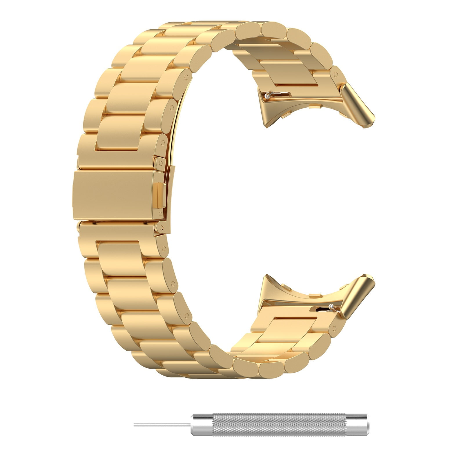Scratch-Resistant Metal Strap Three Bead Design For Smartwatch 4/3 41mm ...